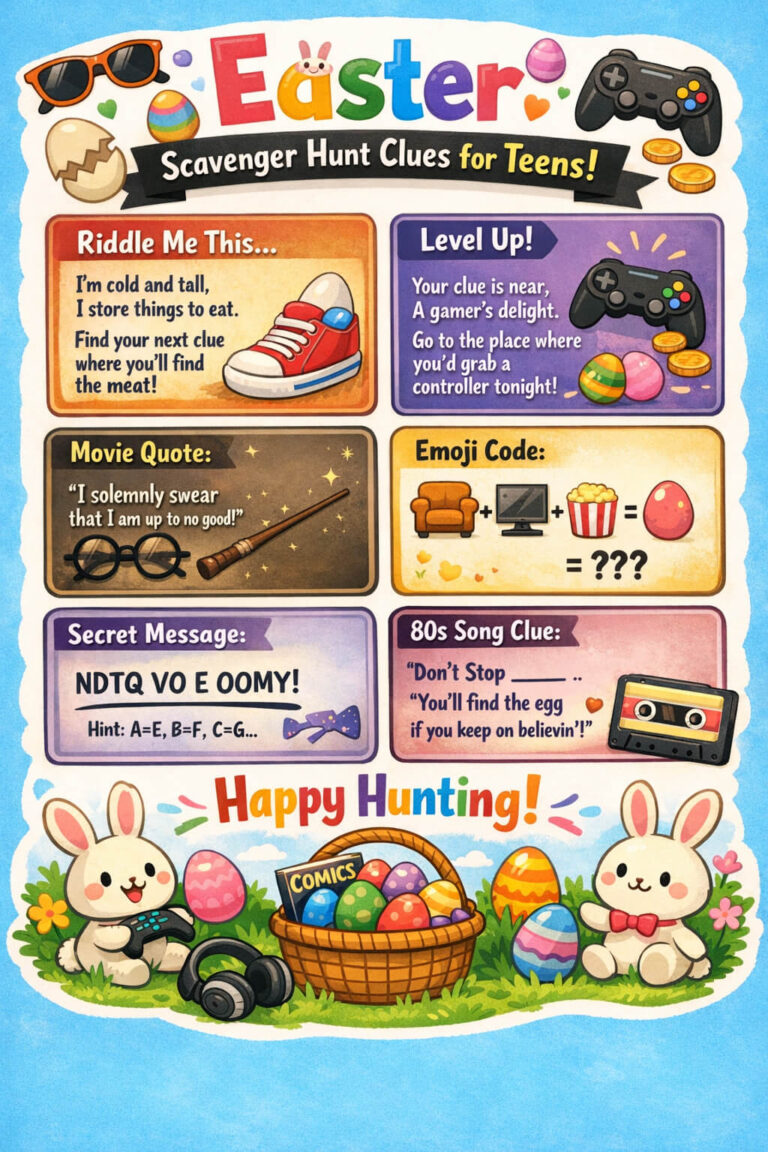 20+ Fun Easter Scavenger Hunt Clues That Everyone Will Love - Keep It Glam
