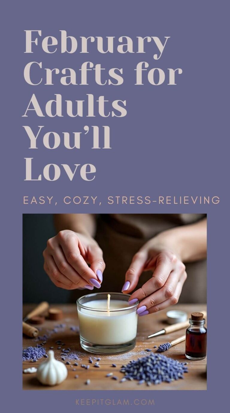 February Crafts for Adults: Cozy, Creative, and Actually Fun - Keep It Glam