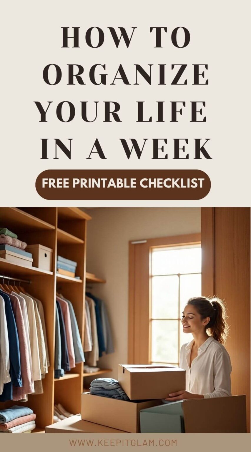 How to Organize Your Life in a Week: A Realistic, Feel-Good Reset Plan ...